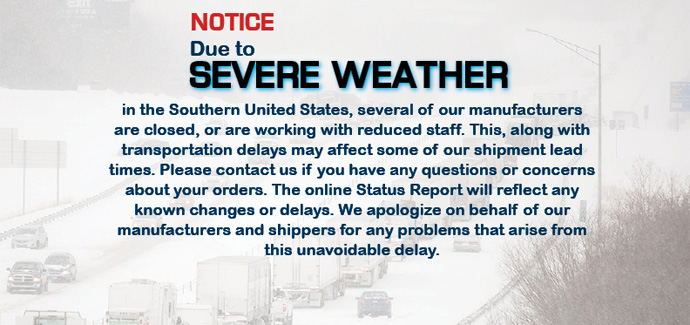 Severe Weather Delays — Stinebaugh & Company Severe Weather Delays — Stinebaugh & Company